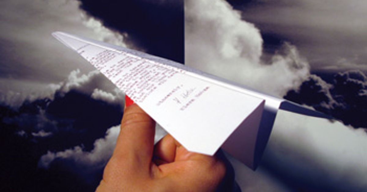 The New Millennium Paper Airplane Contest - Announcements - e-flux