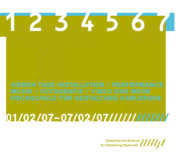 Karlsruhe University of Arts and Design (HfG) presents 1234567 media ...