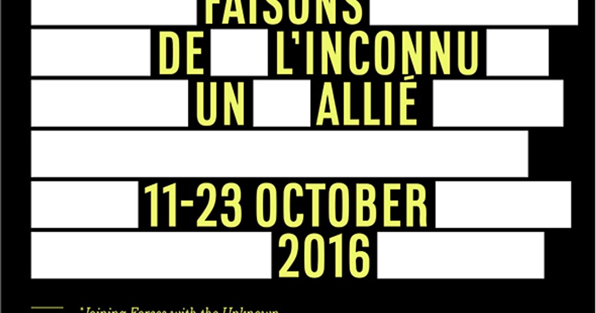 Faisons de l’inconnu un allié (Joining Forces with the Unknown ...