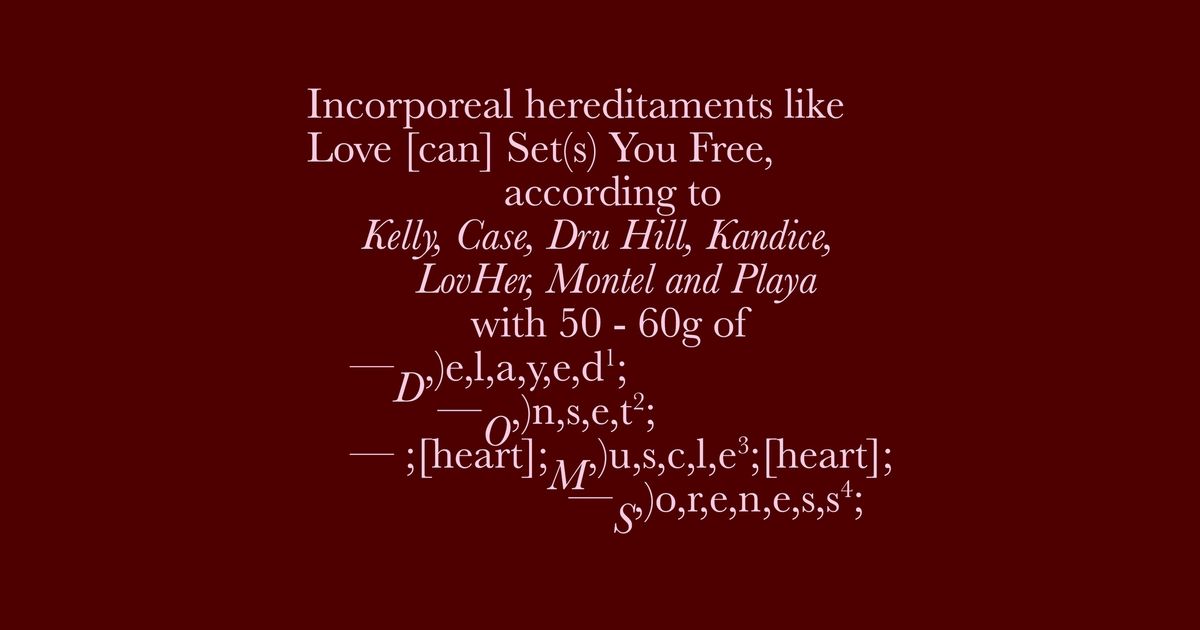 Ima-Abasi Okon’s “Incorporeal hereditaments like Love [can] Set(s) You Free…” - Criticism - e-flux